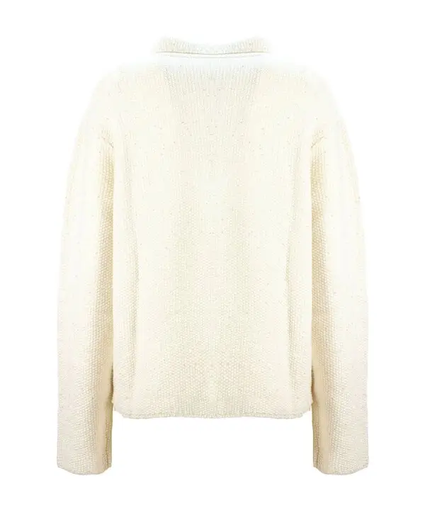 KANGRA Sequin Seed Stitch Knitwear With Pockets