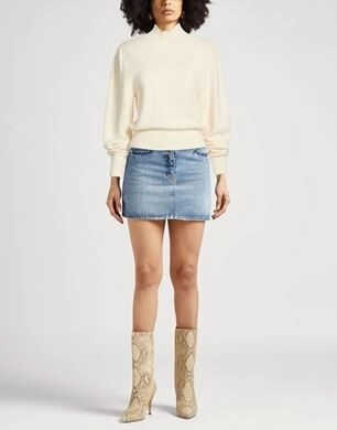 Isabel Marant Étoile Solid Color Knitted Long Sleeve Turtleneck Sweater