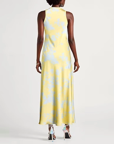 MAXCO. Max&co. Satin Floral-print Sleeveless Maxi Dress