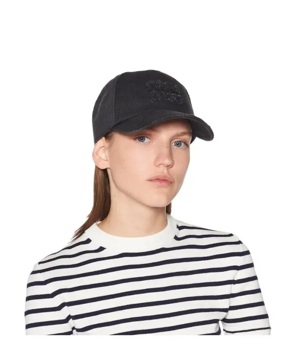 Miu Miu Embroidered Logo Baseball Cap