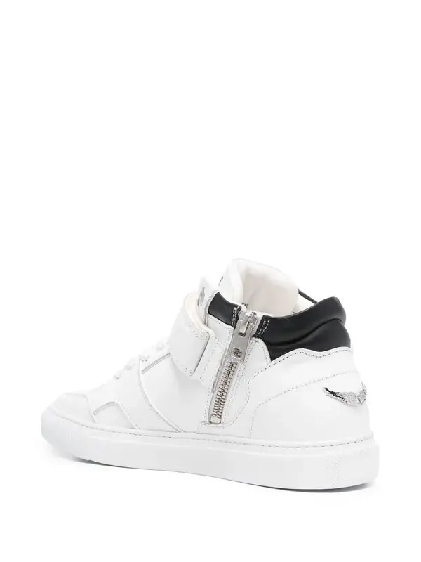 Zadig&Voltaire Logo-print Touch-strap Sneakers - White