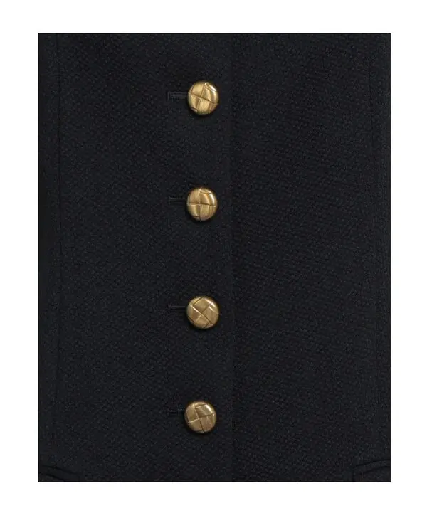 Rag & Bone Sleeveless Square Neck Button Detailed Mini Dress