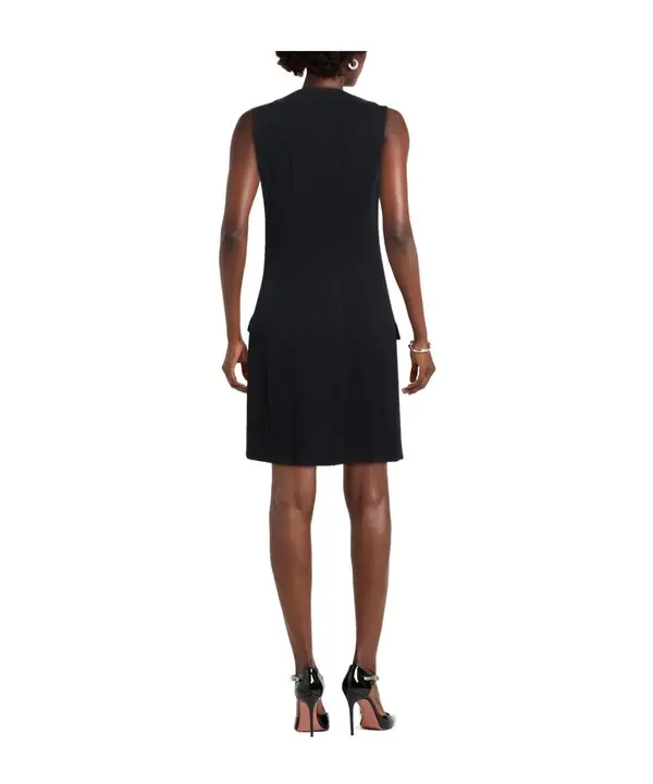 Rag & Bone Sleeveless Square Neck Button Detailed Mini Dress