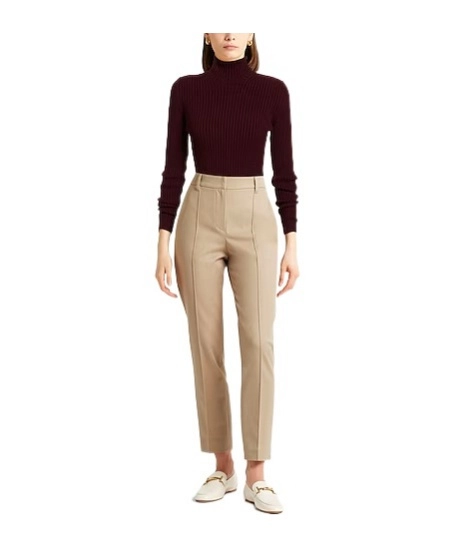Max Mara Solid Turtleneck Knit Top