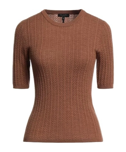 Rag & Bone Solid Color Knitted Short-sleeve Top