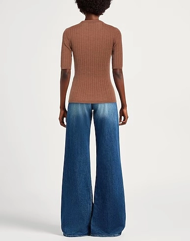 Rag & Bone Solid Color Knitted Short-sleeve Top