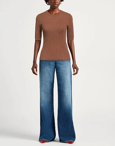Rag & Bone Solid Color Knitted Short-sleeve Top