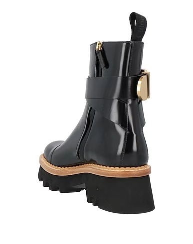 Chloé Patent Leather Block-heel Boots