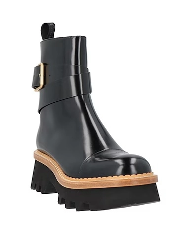 Chloé Patent Leather Block-heel Boots