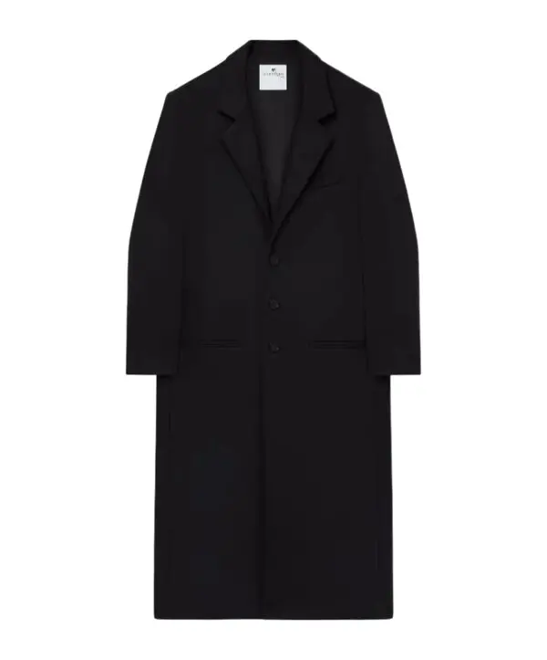COURREGES Tailored Long Wool Blend Coat