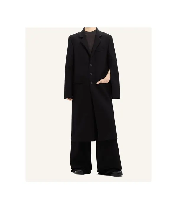COURREGES Tailored Long Wool Blend Coat