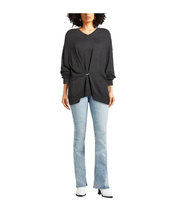 Isabel Marant Étoile Solid Color Wool V-neck Knit Sweater