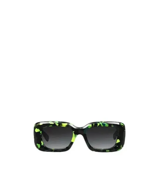 Chloé Rectangular Plastic Frame Sunglasses