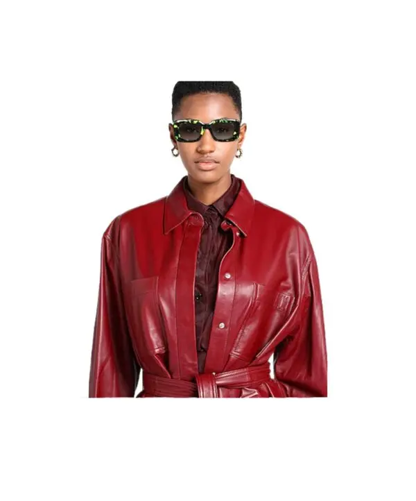 Chloé Rectangular Plastic Frame Sunglasses