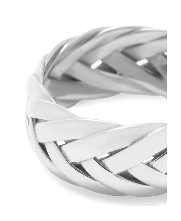 Loewe Braided Ring In Sterling Silver