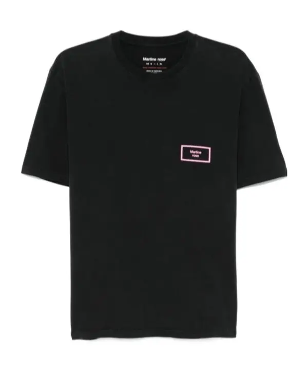 Martine Rose Rubberised-logo T-shirt