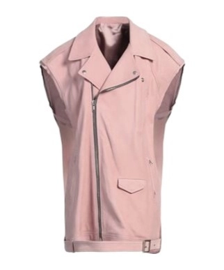 Rick Owens Plain Colour Gilets - Pink