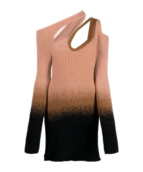 Ottolinger Gradient Effect Knitted Mini Dress