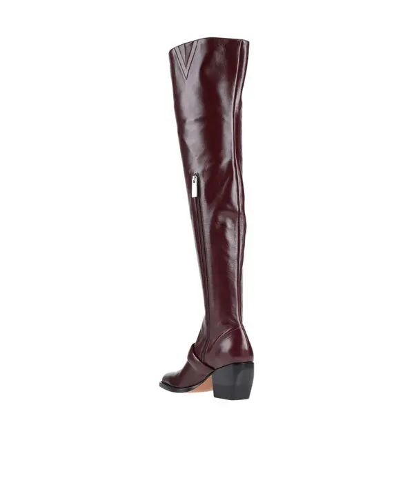 Chloé Simple Leather Ankle Boots