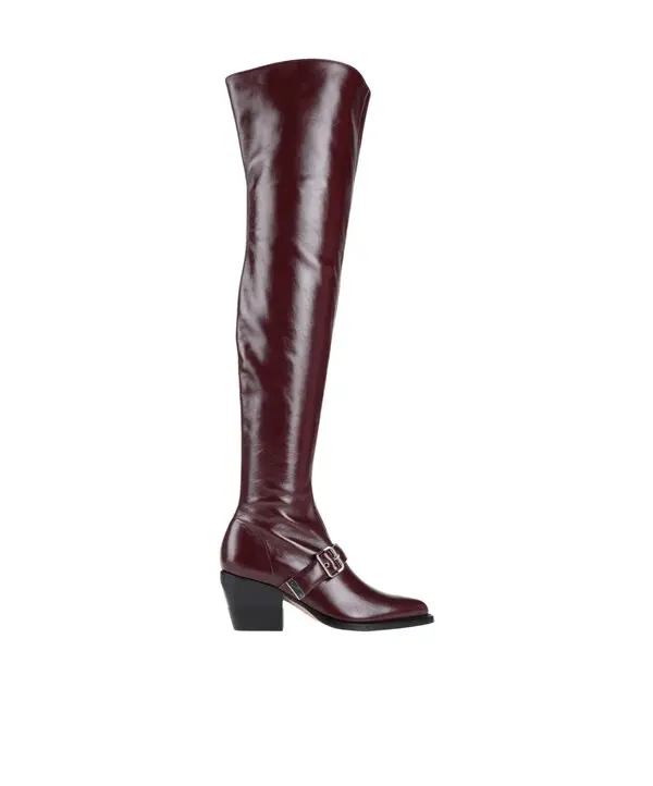 Chloé Simple Leather Ankle Boots