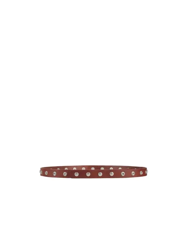 Rick Owens Embellished Leather Belt - Red