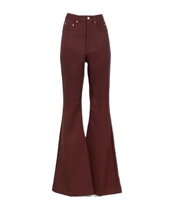 Rick Owens Wide Leg Flared Trousers - Red