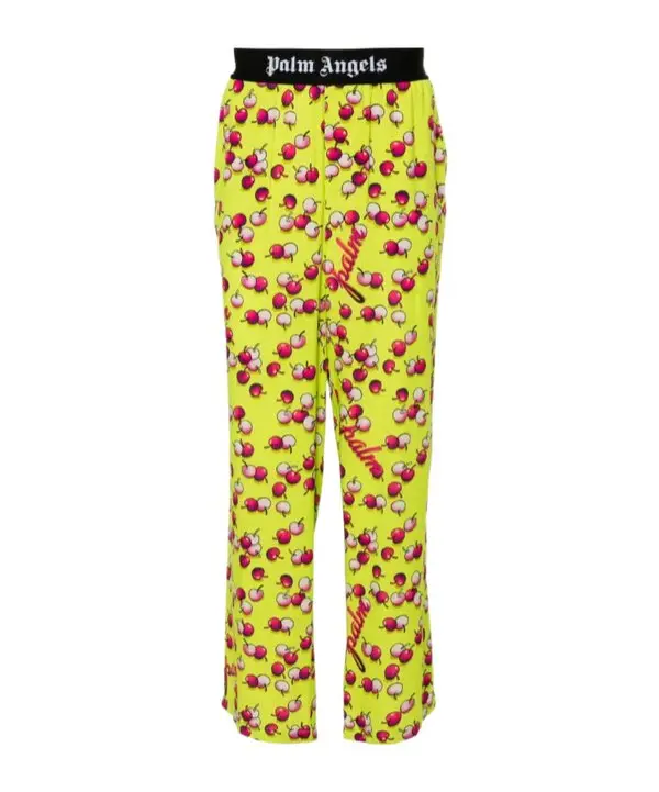 Palm Angels Cherry-print Trousers