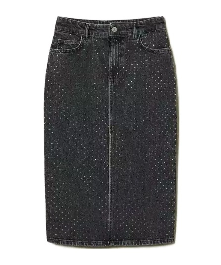 TWINSET Crystal-embellished Midi Skirt