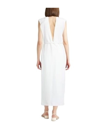 Sportmax Sleeveless Midi Dress With Deep Neckline