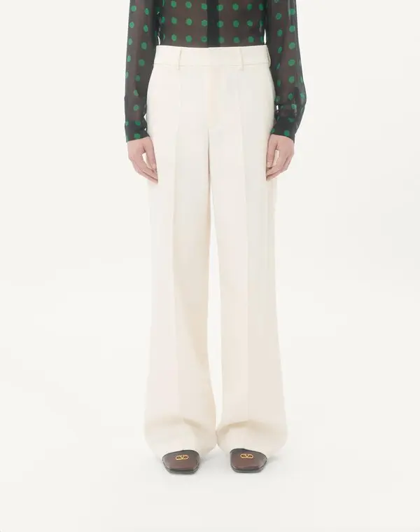 Valentino Garavani Pleated Wide-leg Trousers