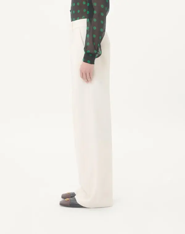 Valentino Garavani Pleated Wide-leg Trousers
