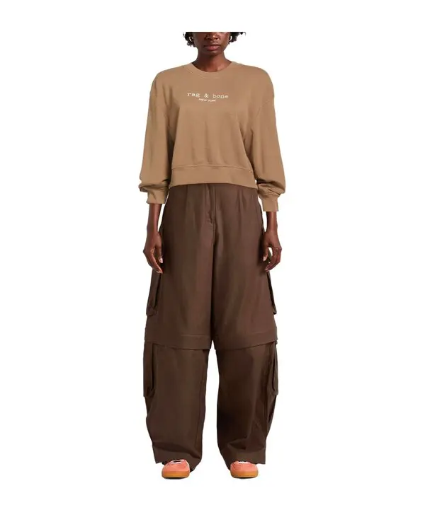 Rag & Bone Solid Color Printed Sweatshirt