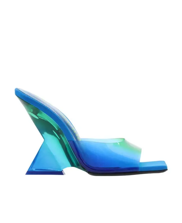 Attico Cheope Slip-on Heeled Mules - Blue