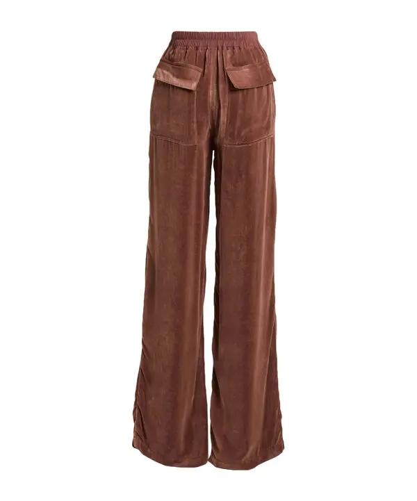 Rick Owens Plain Colour Wide-leg Trousers