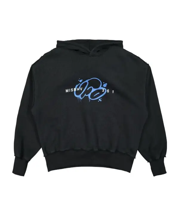 MISBHV X Ufo361 Logo Printed Long Sleeved Hoodie
