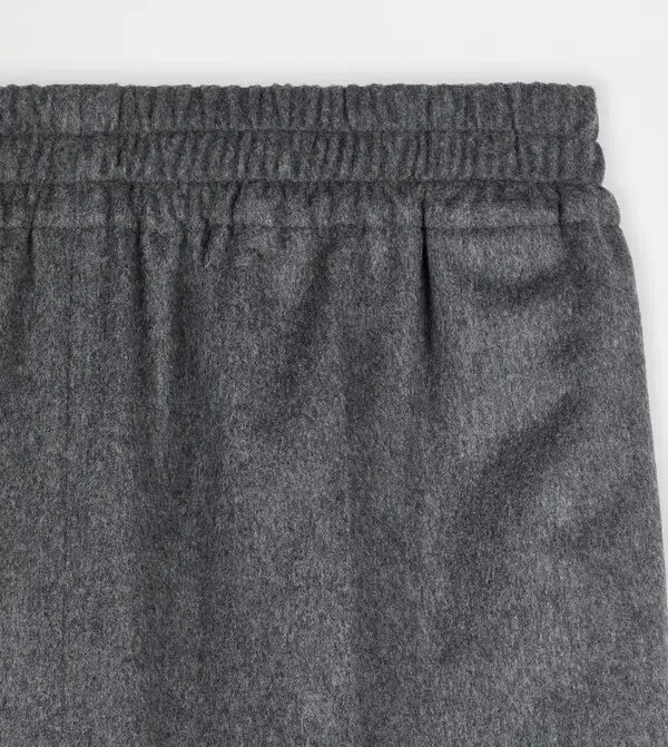 TOD'S Tailored Elasticated Waist Trousers With Embroidered Detail