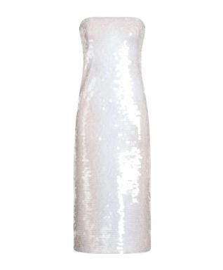 Sportmax Two-tone Strapless Sequin Dress