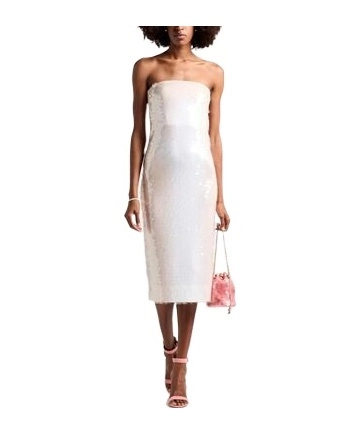 Sportmax Two-tone Strapless Sequin Dress