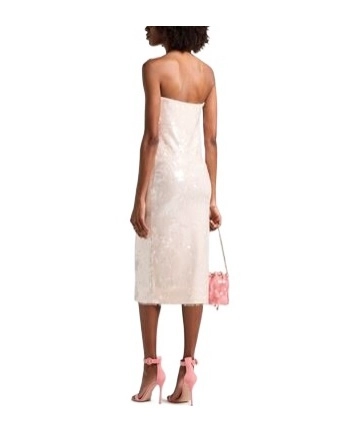 Sportmax Two-tone Strapless Sequin Dress
