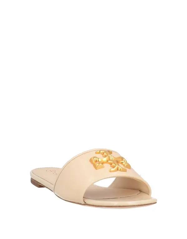Tory Burch Minimalist Comfortable Leather Slide Sandals