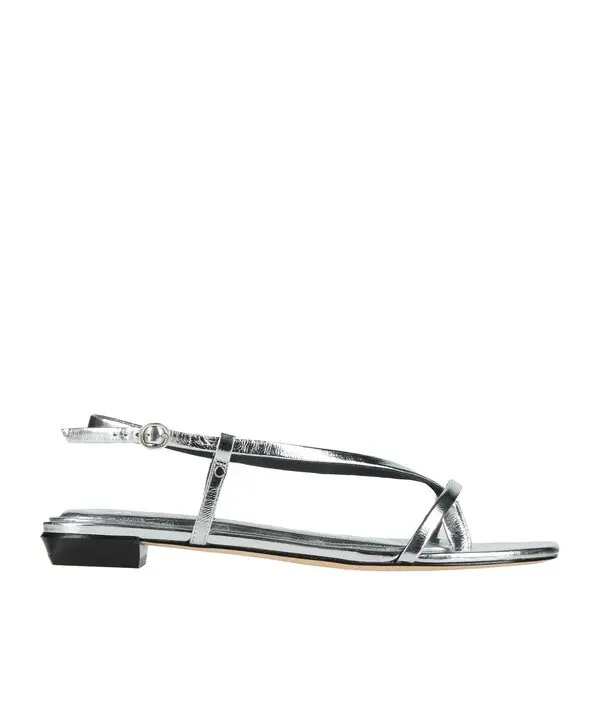 Rag & Bone Metallic Leather Slingback Thong Sandals