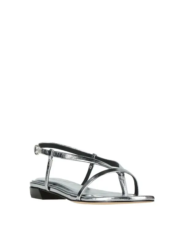 Rag & Bone Metallic Leather Slingback Thong Sandals