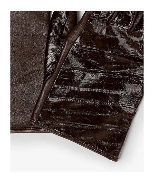 Fendi Chevron Hagfish Gloves