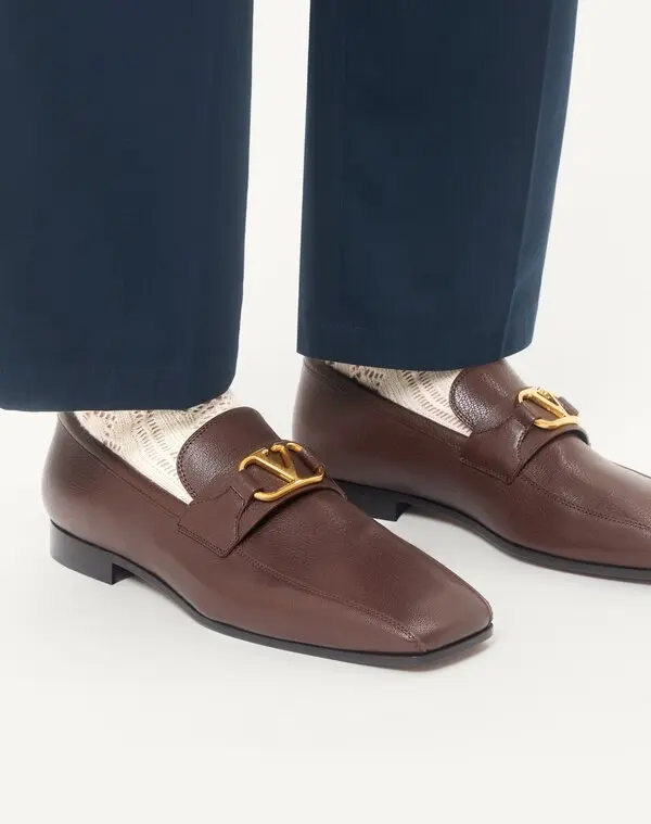 Valentino Garavani Vlogo Signature Kidskin Loafers