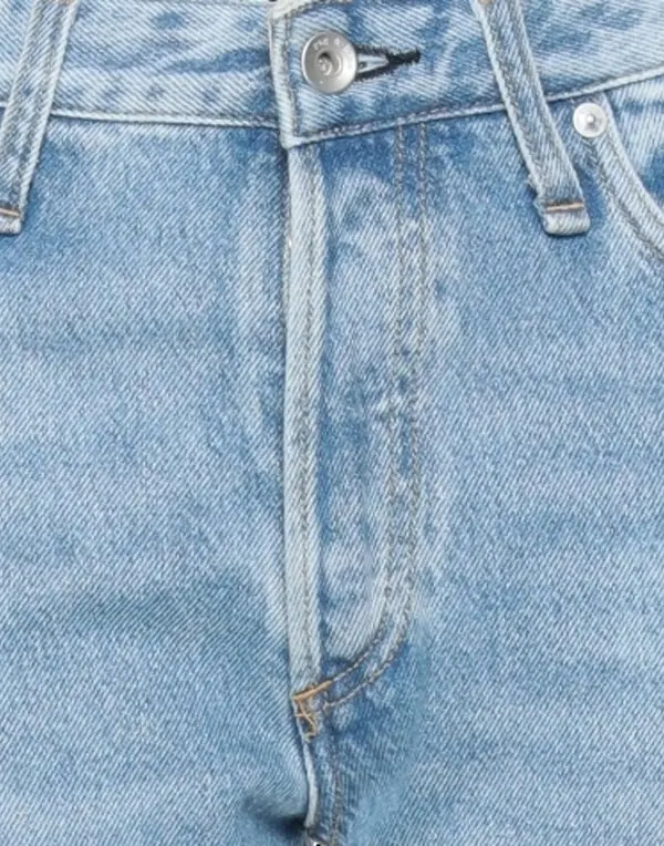 Rag & Bone Light Wash Fringed Hem Jeans