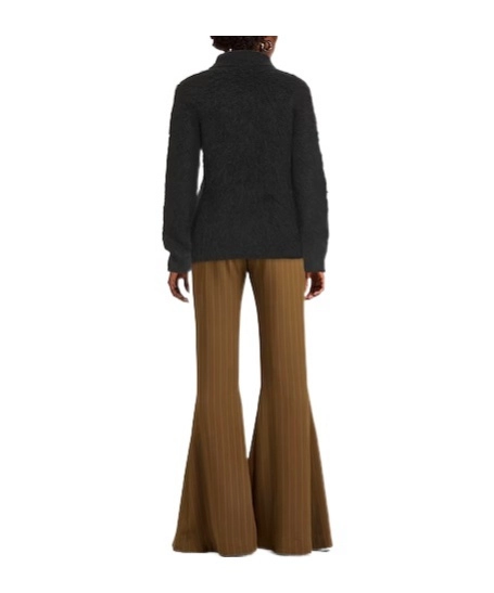 Sportmax Solid Color High Neck Knit Sweater
