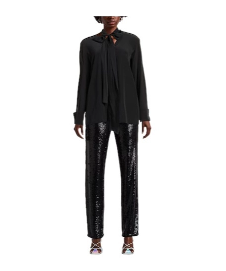 Sportmax Bow-detail Crepe Blouse