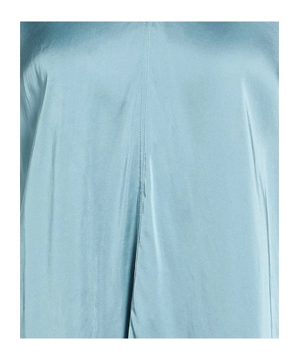 Rick Owens Solid Color Satin V-neck Top