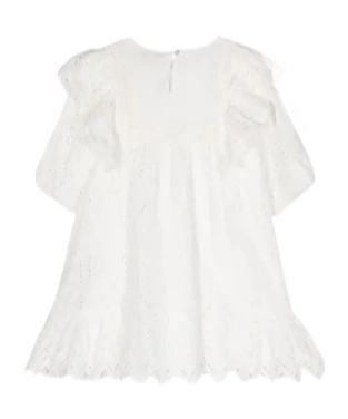 TWINSET Broderie Anglaise Ruffled Dress