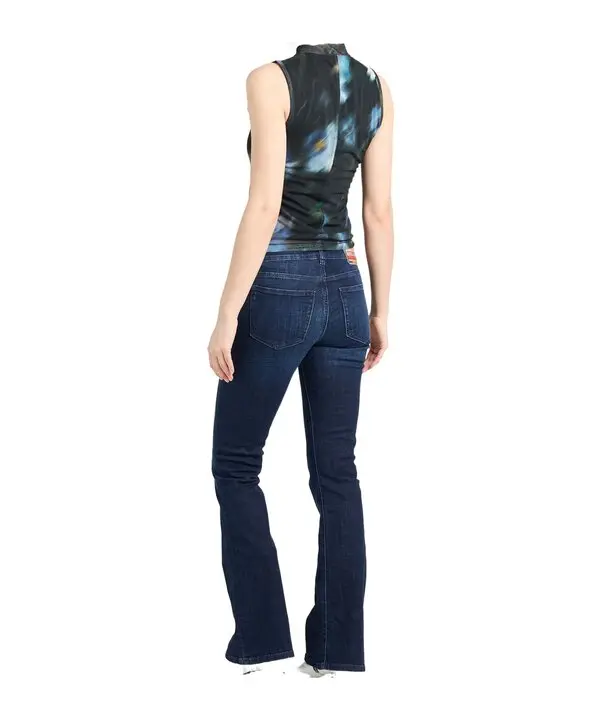 Rag & Bone Sleeveless Floral Print Turtleneck T-shirt